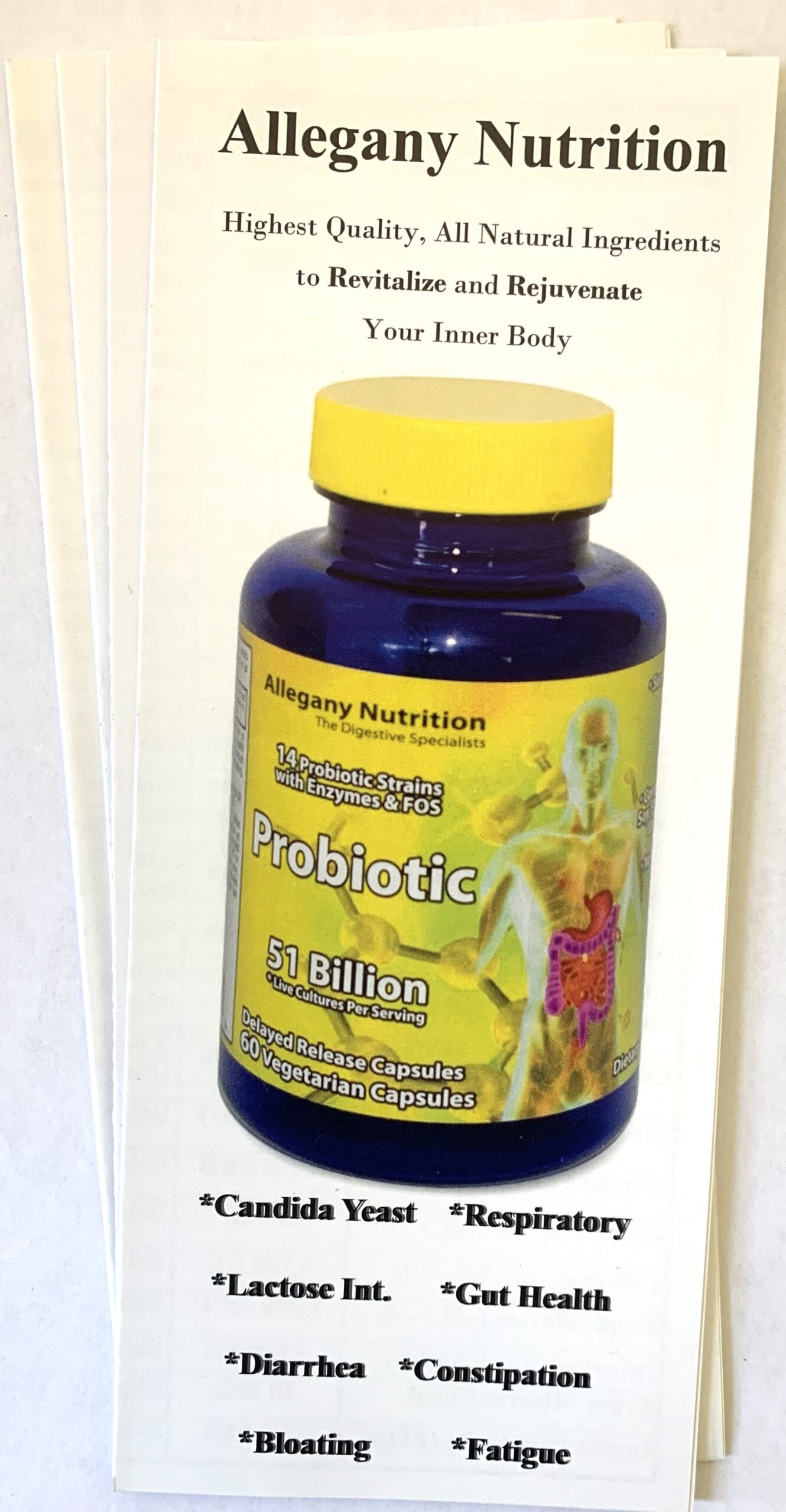 Probiotic 101 Brochures – Allegany Nutrition
